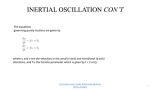 Using regional ocean modelling systems to model inertial | PPTX
