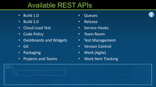 Using REST with VSTS and TFS | PPT