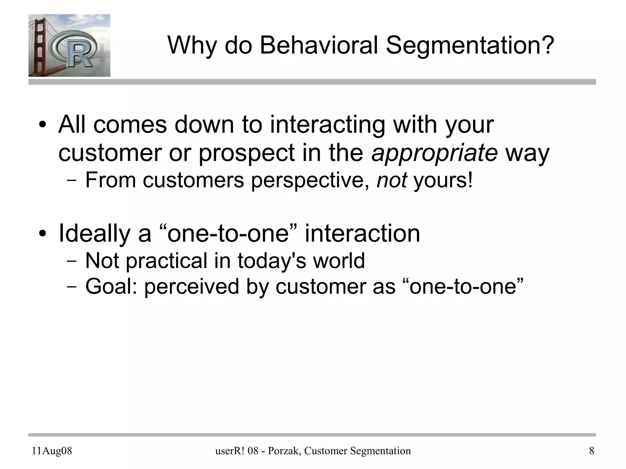 Using R for customer segmentation | PDF