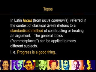 Using rhetoric to illustrate history | PPTX
