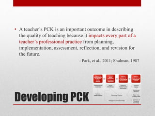 Using Rich Assessments and the STEM PCK Rubric to Examine Teacher ...
