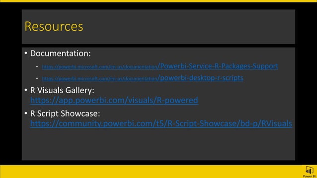 Using R in power BI | PPTX