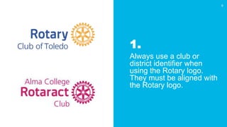 Using Rotary's logos | PPTX