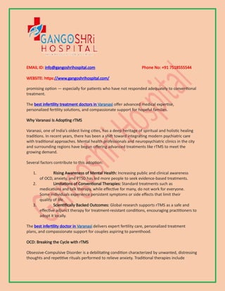 Using rTMS Treatment in Varanasi for OCD, Anxiety, and PTSD.pptx