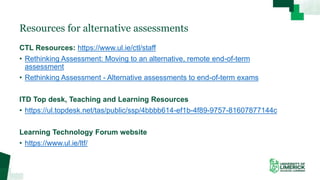 Using rubrics for grading and tools at UL | PPT