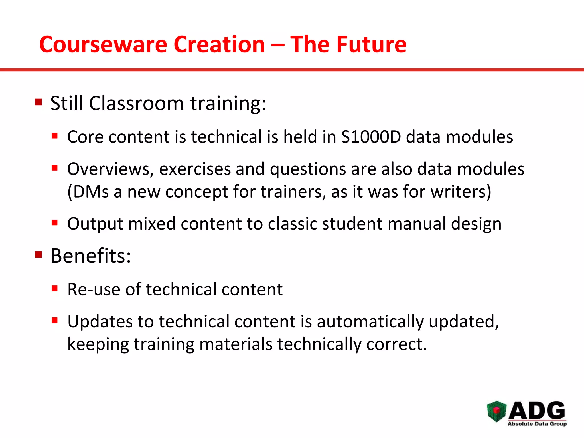 ADG S1000D Series - Using s1000d technical data in a learning and scorm ...