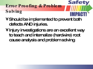 Using Safety Drive Lean Implementation | PPT