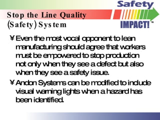 Using Safety Drive Lean Implementation | PPT