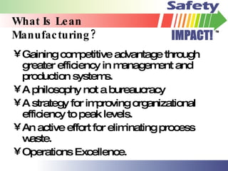 Using Safety Drive Lean Implementation | PPT