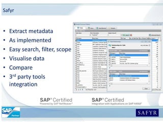 Using Safyr to find SAP data models | PPTX