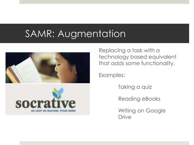 Using SAMR to improve ICT use in the classroom | PPT