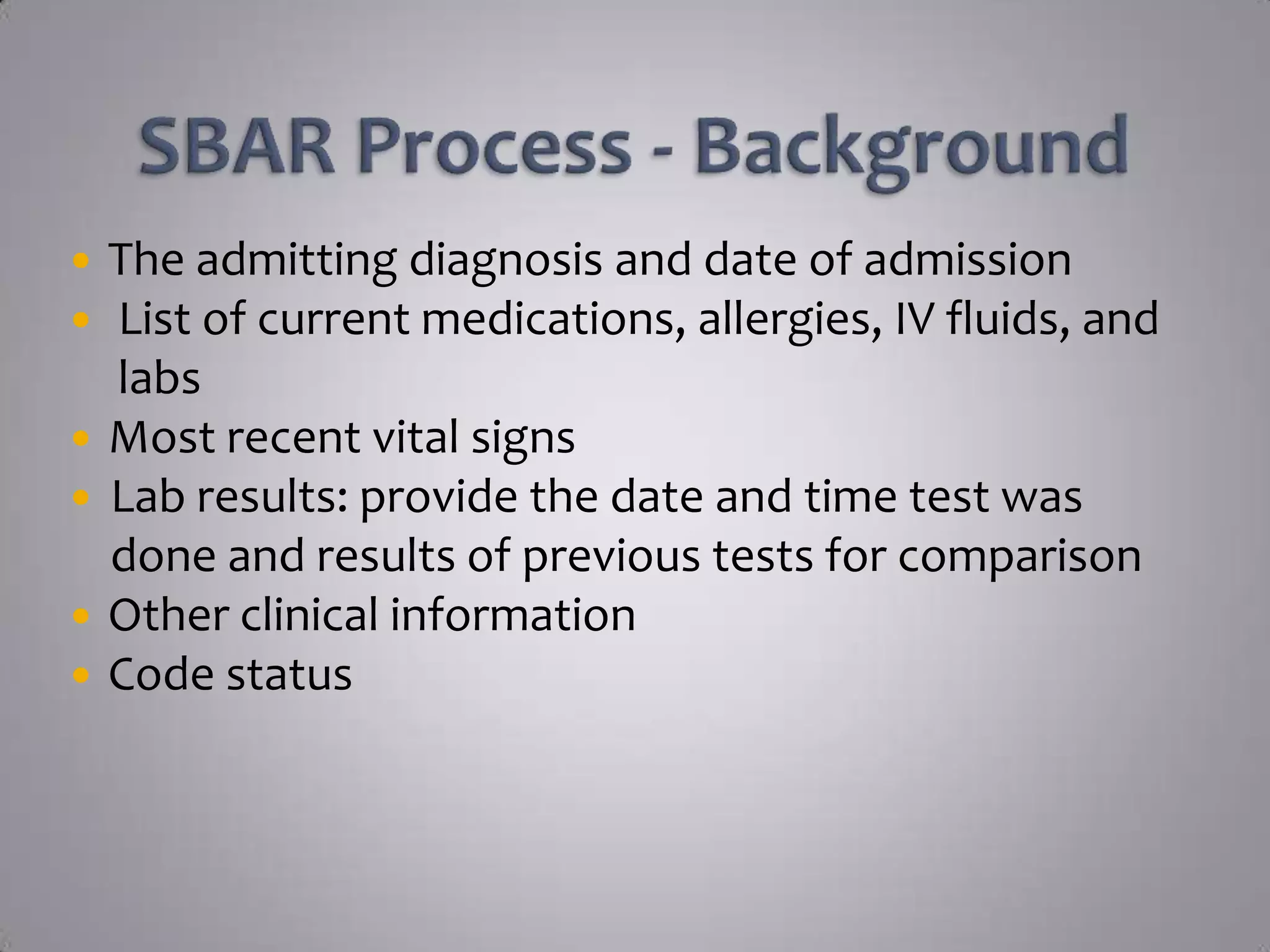 SBAR presentation | PPTX