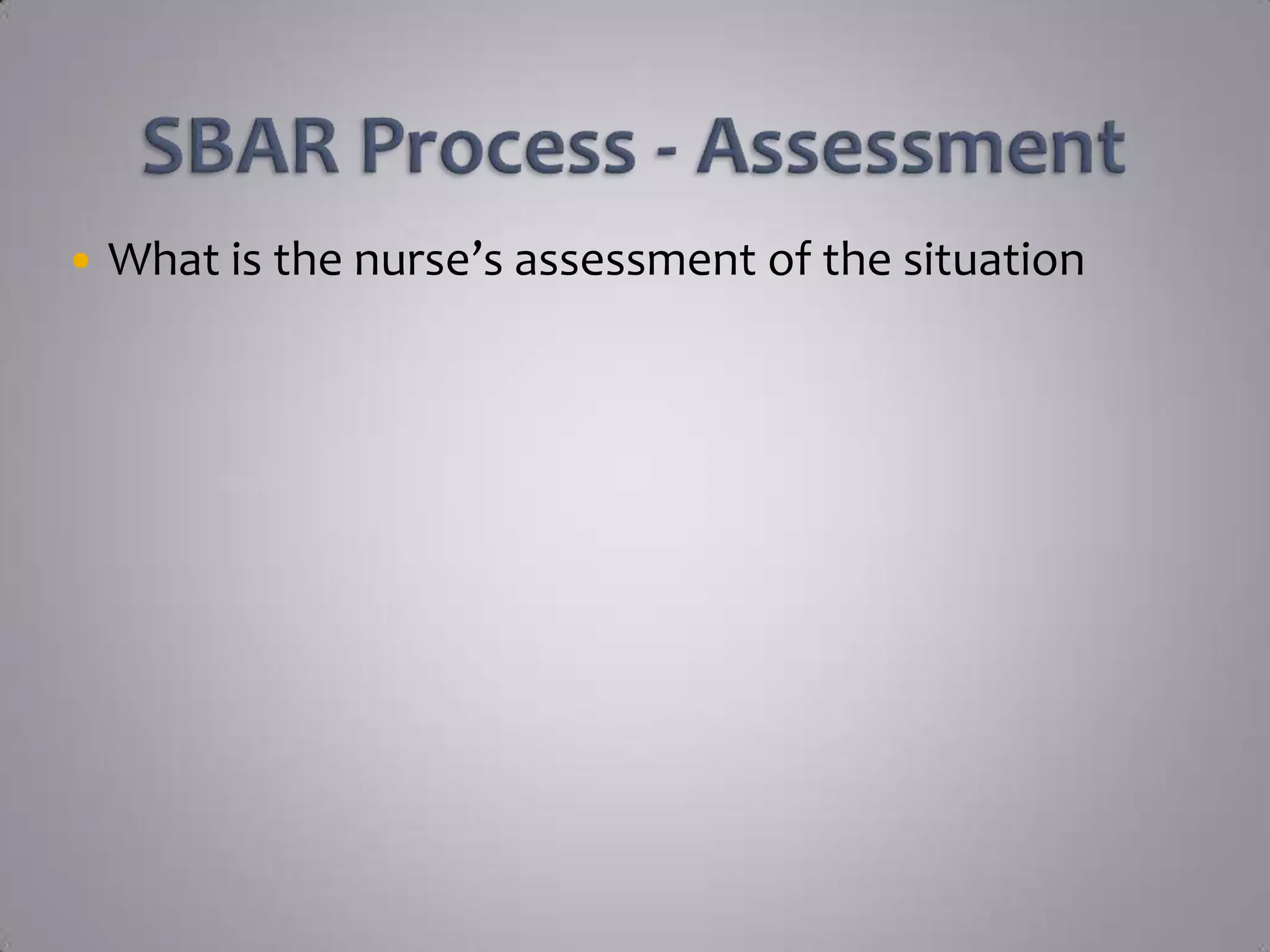 SBAR presentation | PPTX