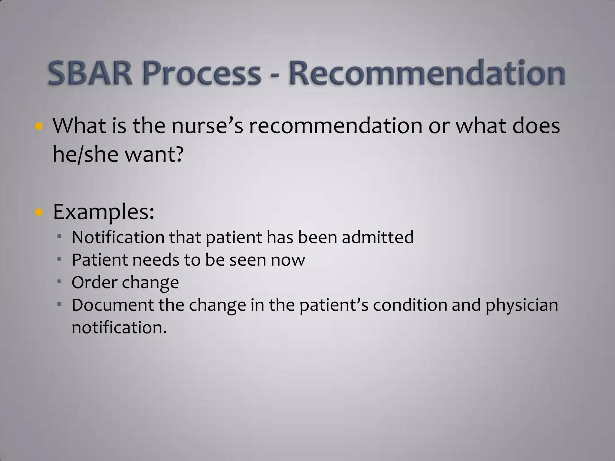 SBAR presentation | PPTX