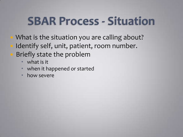 SBAR presentation | PPTX