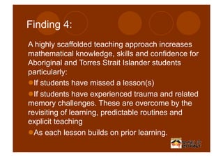 Using scaffolding pedagogy to provide mathematics success for ...