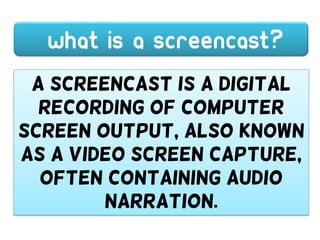 Using screen casts to improve feedback to students | PPT