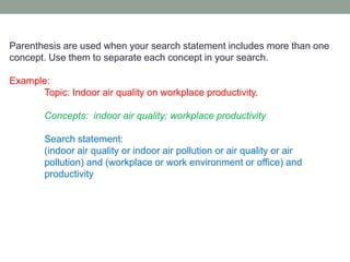 Using search tools | PPTX