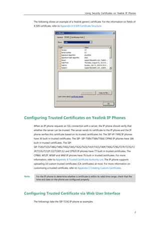 Using security certificates on yealink ip phones v83 10 | PDF