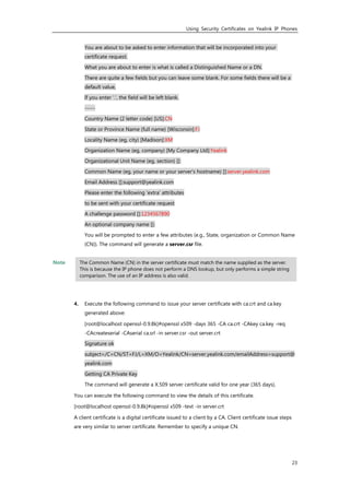 Using security certificates on yealink ip phones v83 10 | PDF