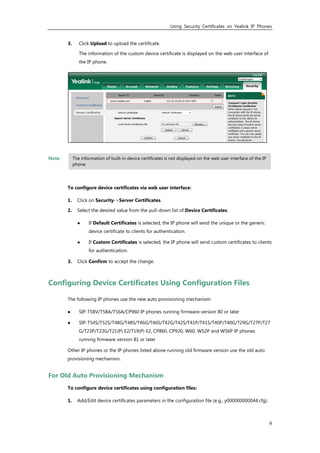 Using security certificates on yealink ip phones v83 10 | PDF