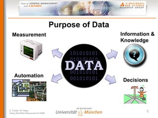 Using Semantic Web Resources for Data Quality Management | PPT