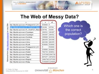 Using Semantic Web Resources for Data Quality Management | PPT