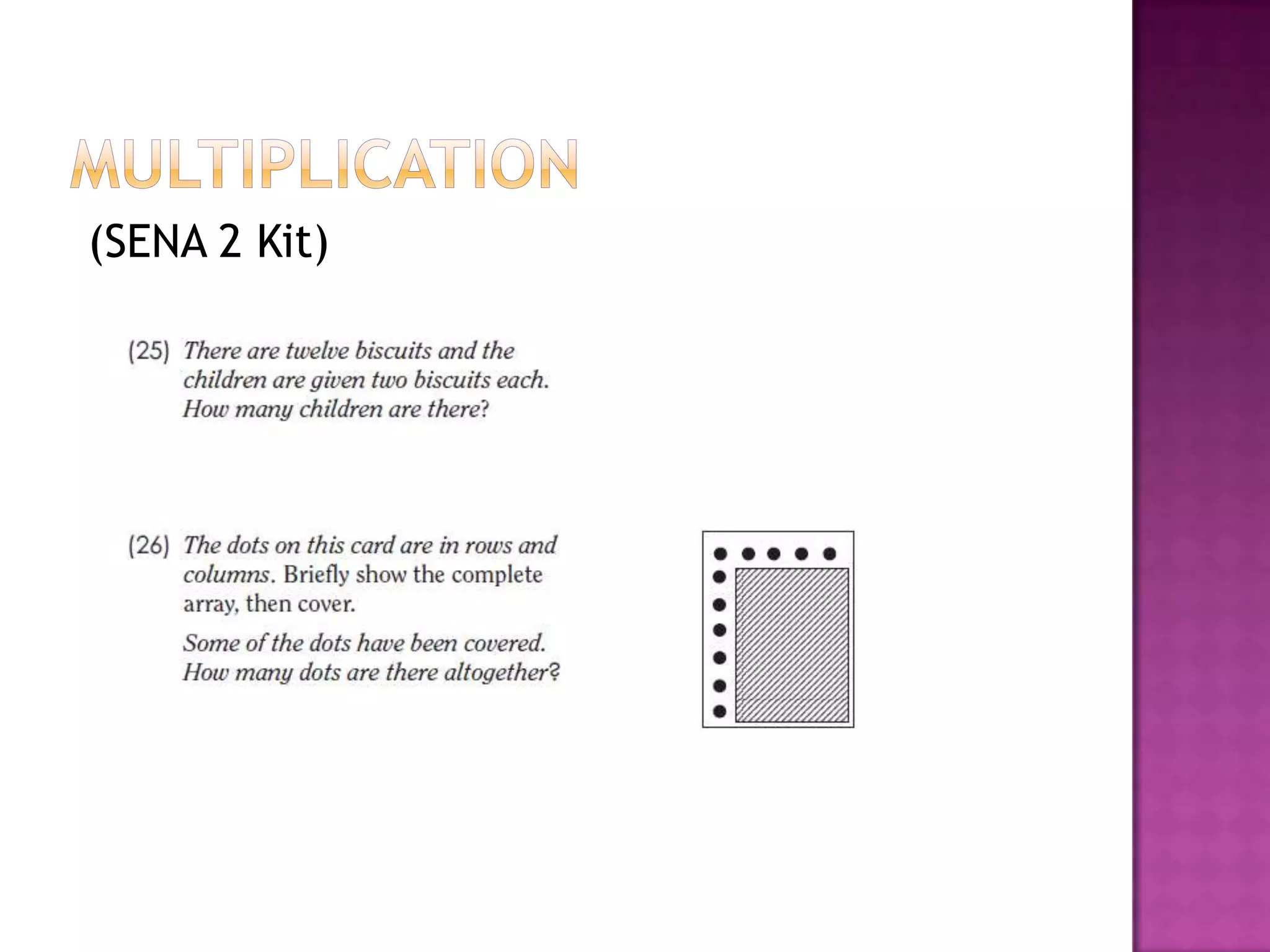 Using sena to assess students’ numeracy development | PPTX