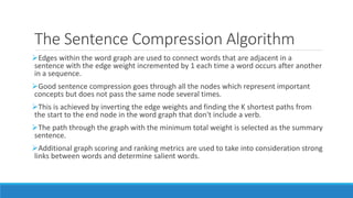 Using sentence compression to develop visual analytics - VISLA15 | PPT