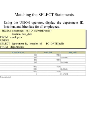 e computer notes - Using set operator | PPT