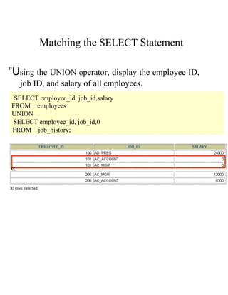 e computer notes - Using set operator | PPT