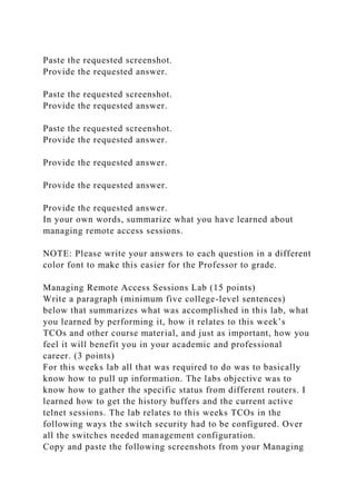 Using Show Commands to Investigate Network Status Lab Grading Ru.docx