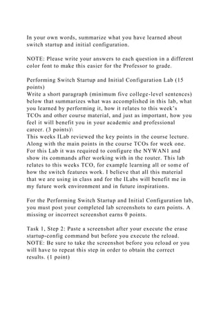 Using Show Commands to Investigate Network Status Lab Grading Ru.docx