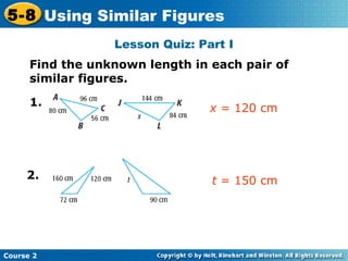 Using similar figures | PPT