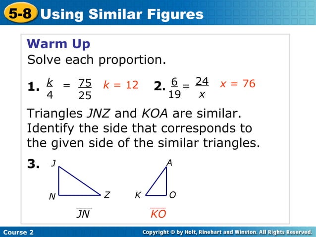 Using similar figures | PPT