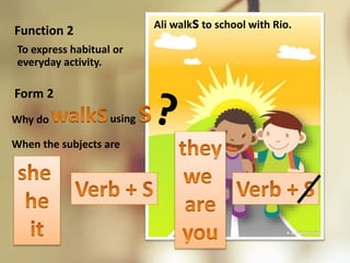 Using simple present tense | PPTX