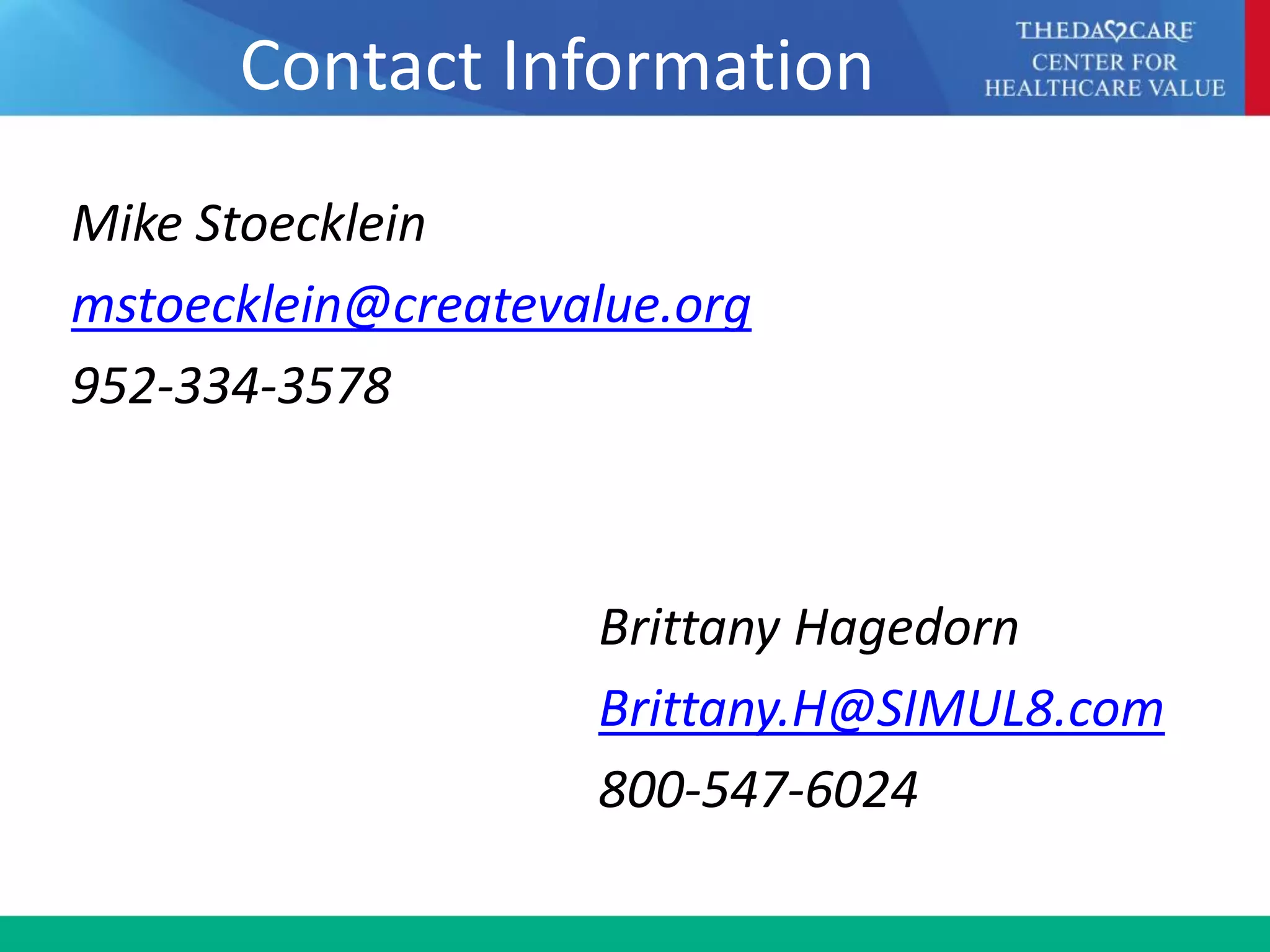 Understanding And Managing Variation Use Of Computer Simulation Ppt 1301