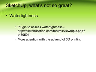 Using SketchUp with openFoam | PPT