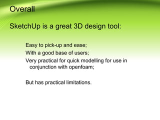 Using SketchUp with openFoam | PPT