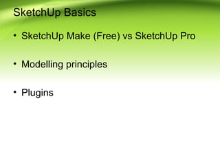 Using SketchUp with openFoam | PPT