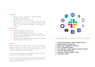 Using Slack as your lms | PPT