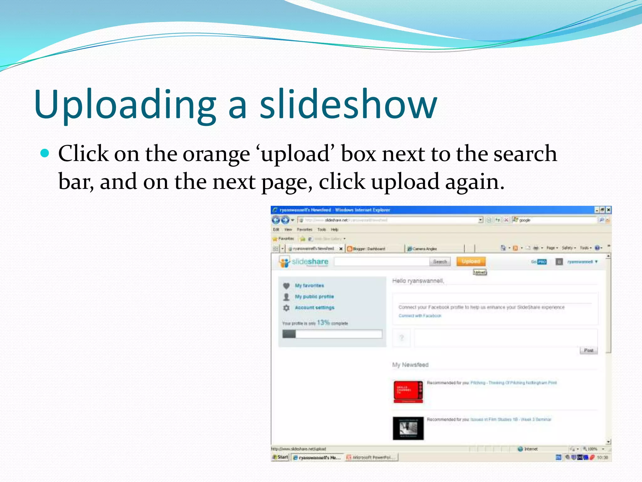 Using slideshare example | PPT
