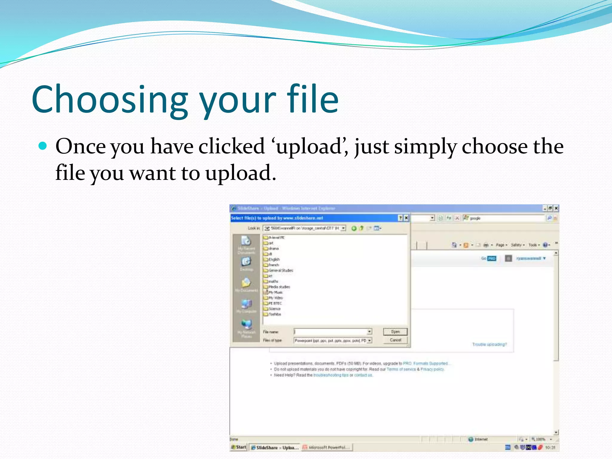 Using slideshare example | PPT