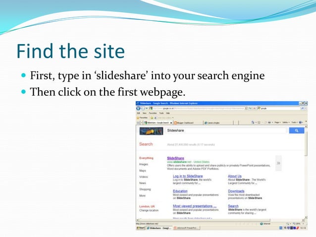 Using slideshare example | PPT