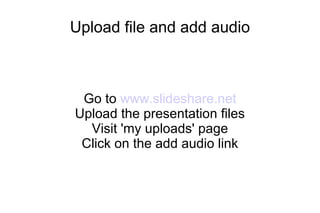 Usingslideshare | PPT