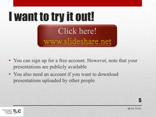 Blackboard: Using slideshare for presentations | PPTX | Web Design and HTML | Internet