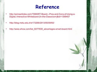 Using smart board in teaching 3 | PPT