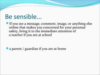 Using Social Media responsibly - a talk for parents | PPT
