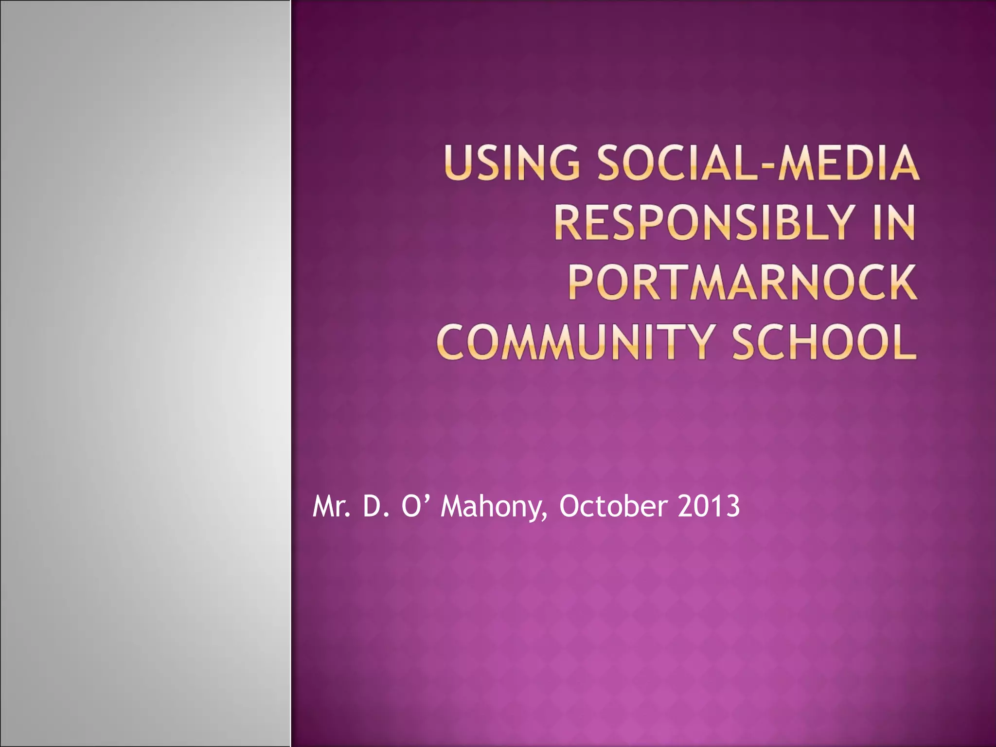 Using social media responsibly | PPT