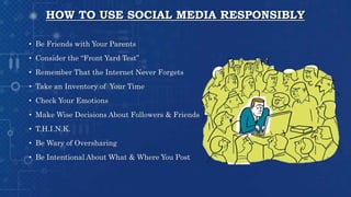 Using social media responsibly | PPTX